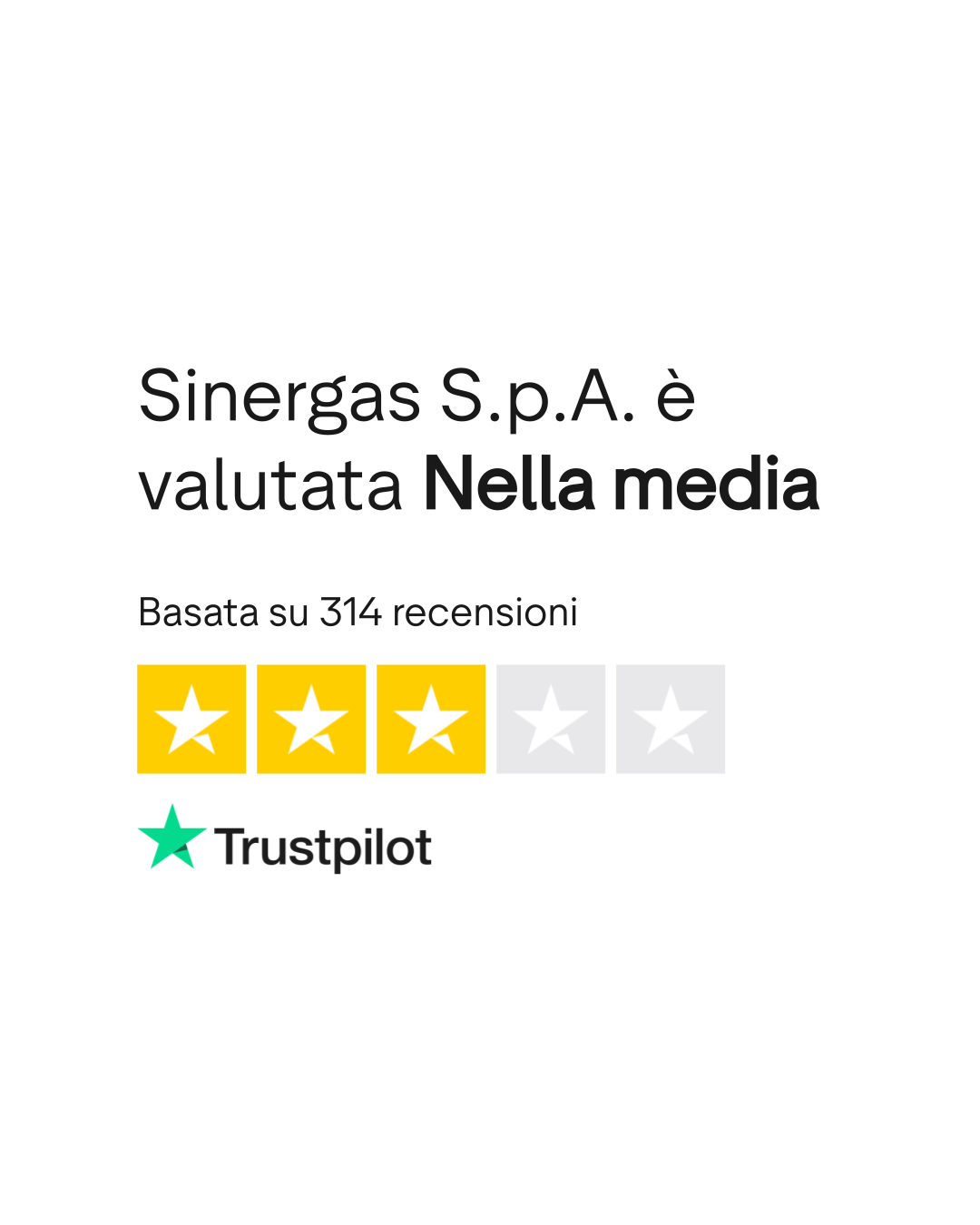 Sinergas S.p.A. | Leggi le recensioni dei servizi di www.sinergas.it