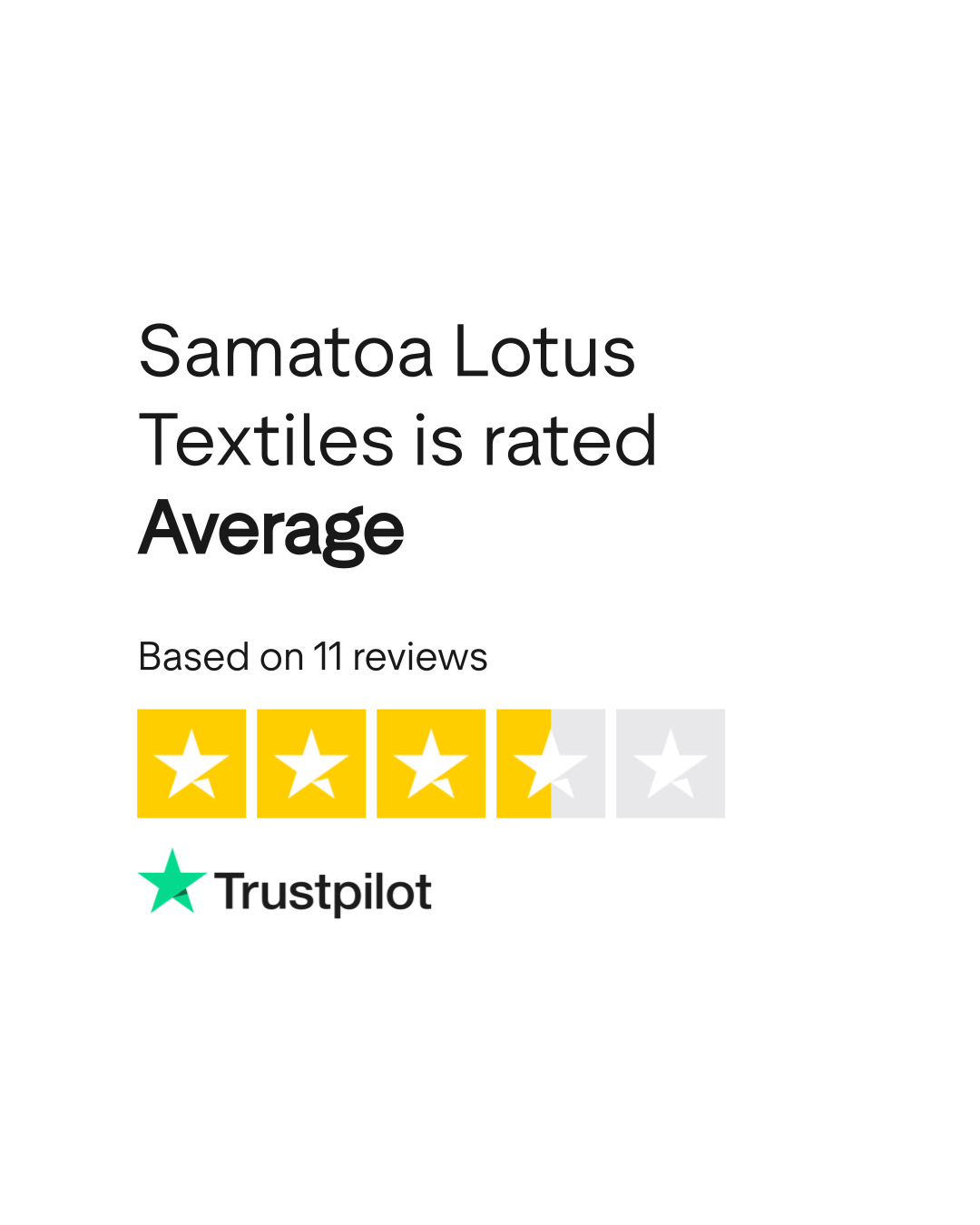 Samatoa Lotus Textiles Reviews | Read Customer Service Reviews of ...