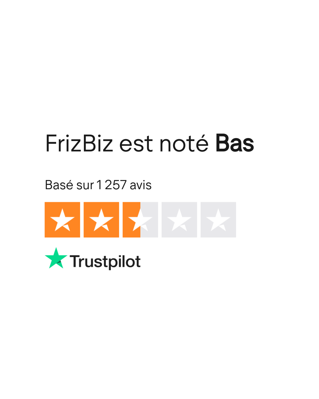 Avis de FrizBiz | Lisez les avis marchands de www.frizbiz.com