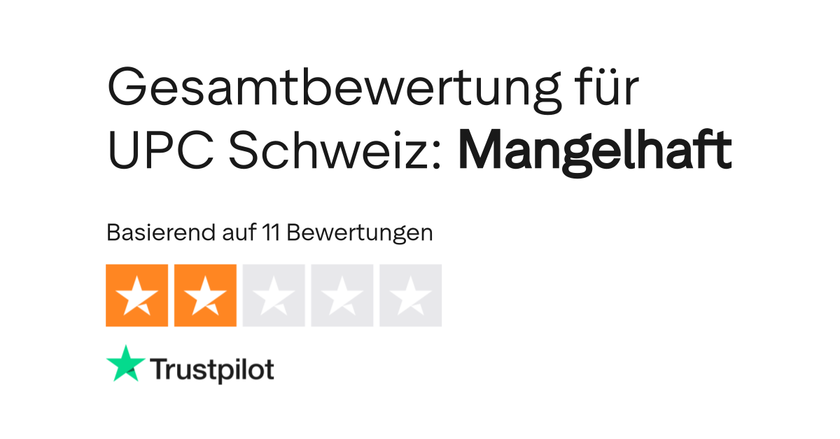 Bewertungen zu UPC Schweiz | Lesen Sie Kundenbewertungen zu hispeed.ch