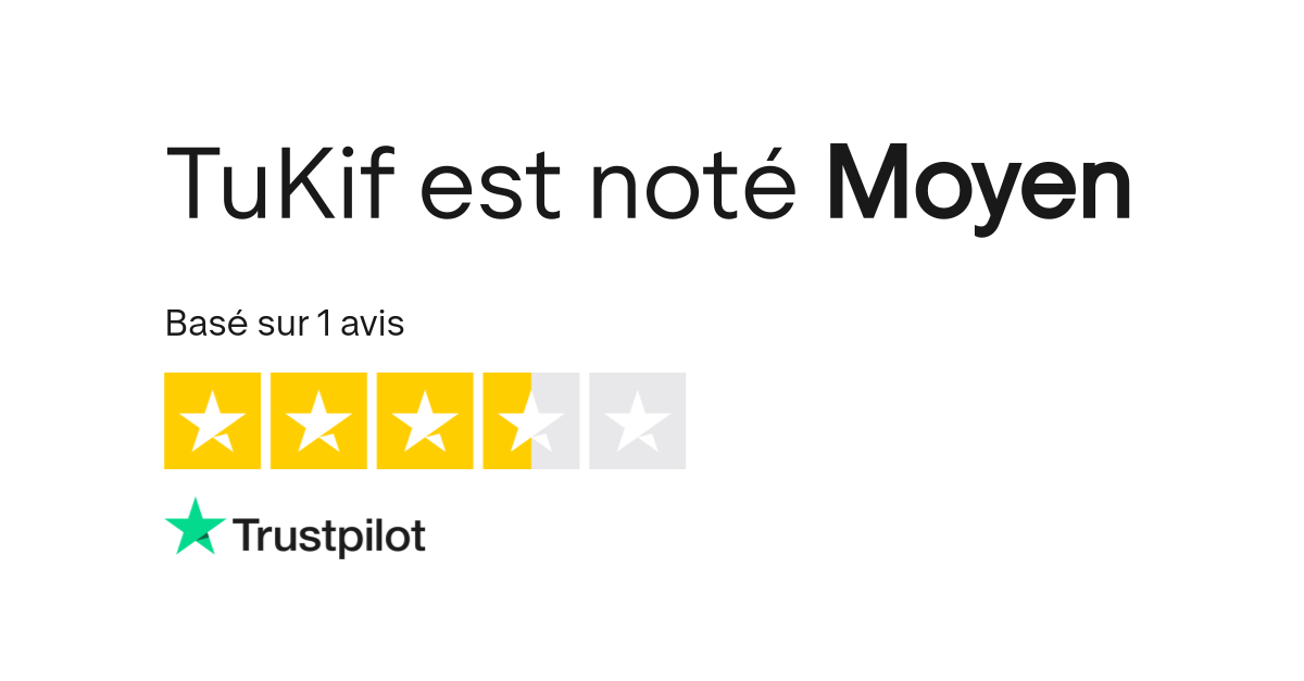 Avis de TuKif | Lisez les avis marchands de www.tukif.com