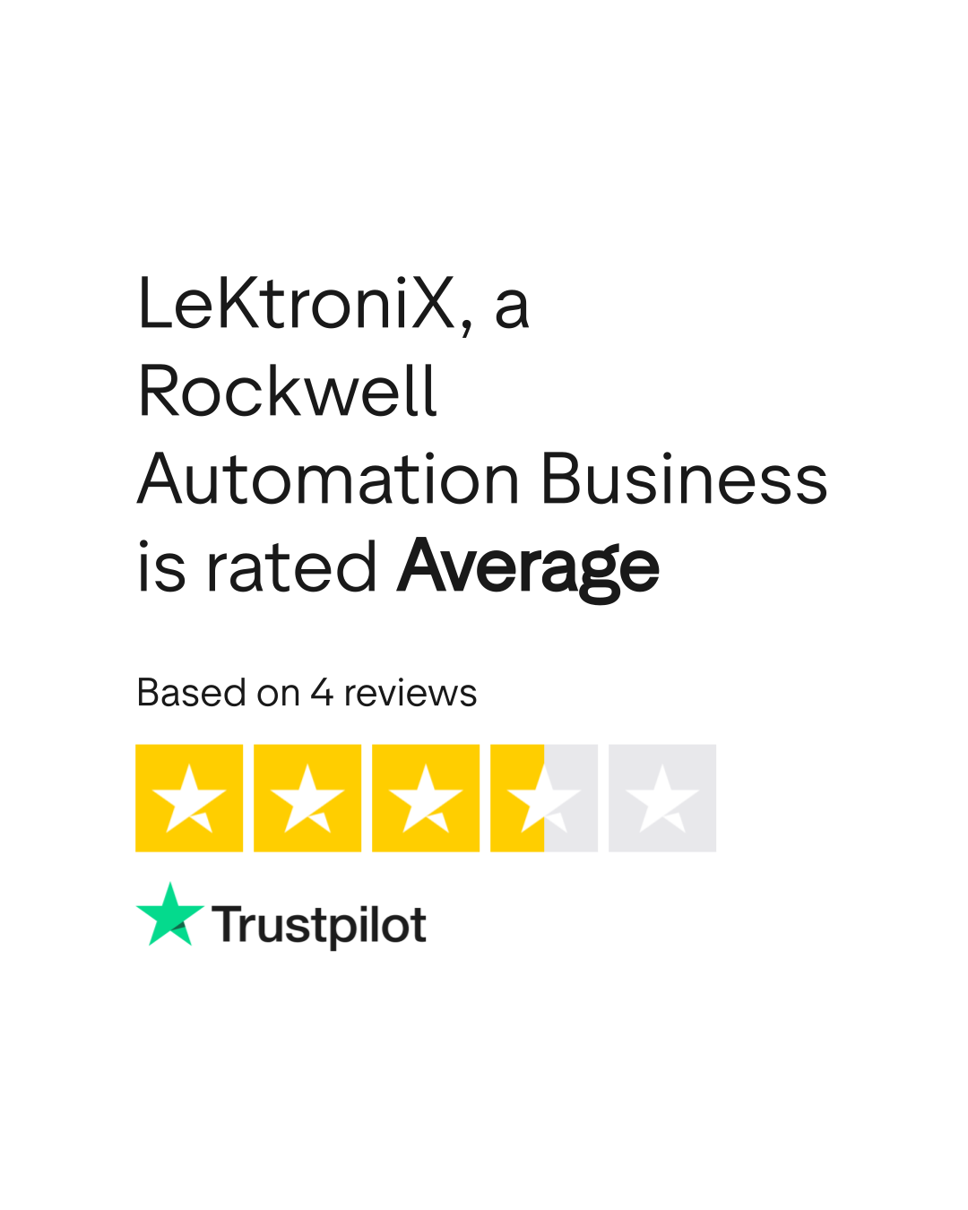 LeKtroniX, a Rockwell Automation Business Reviews | Read Customer ...
