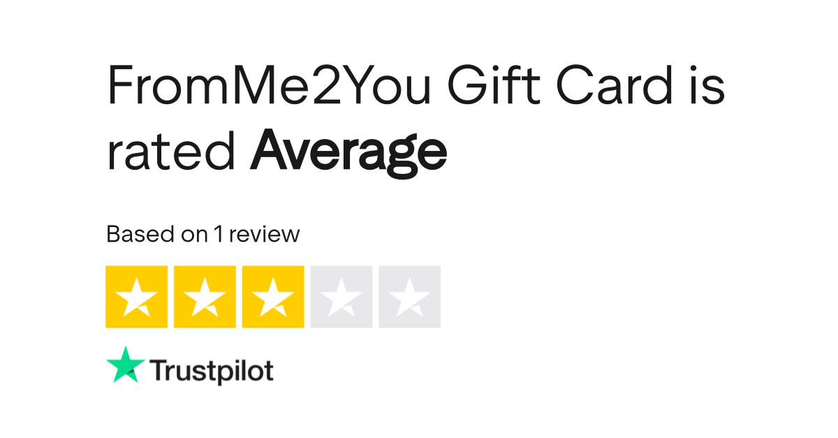 FromMe2You Gift Card Reviews | Read Customer Service Reviews of me2you.ie