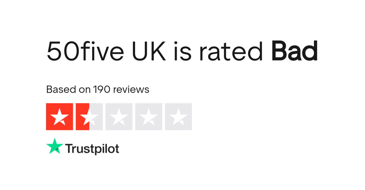 50five UK Reviews | Read Customer Service Reviews of 50five.co.uk