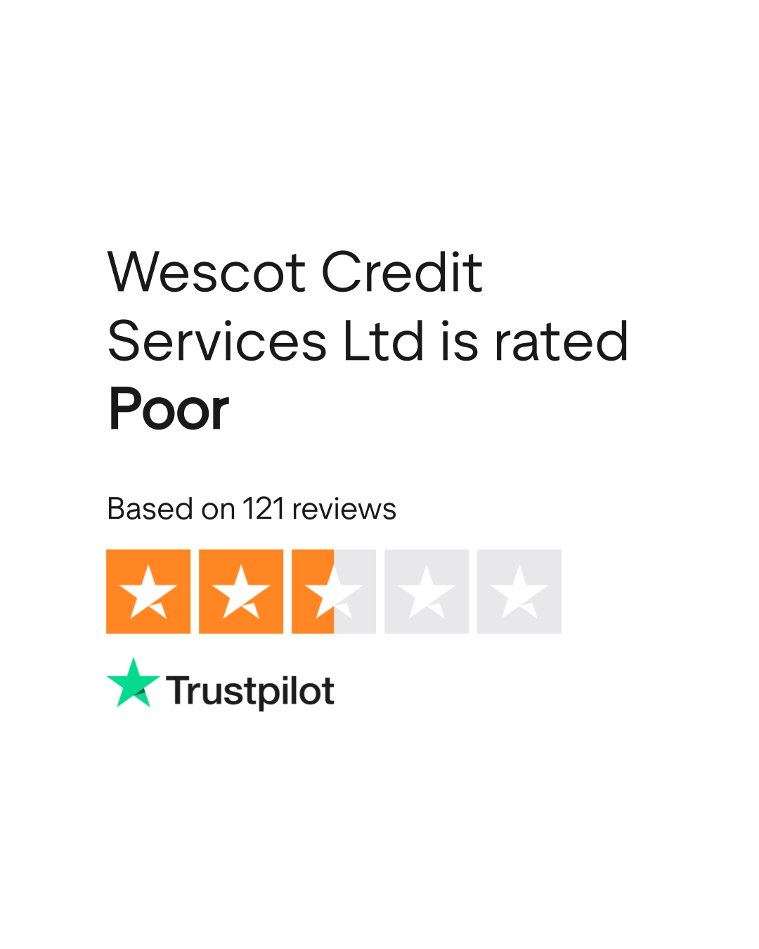 Wescot Credit Services Ltd Reviews | Read Customer Service Reviews of ...