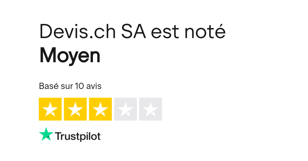Avis de Devis.ch SA | Lisez les avis marchands de devis.ch