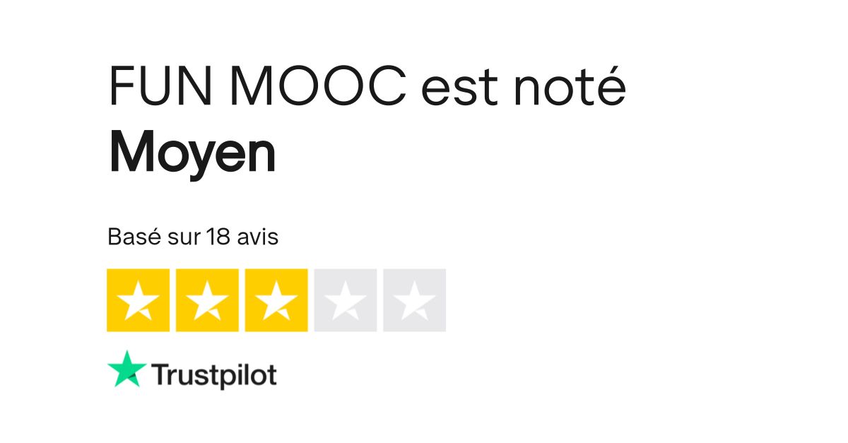 Avis de FUN MOOC | Lisez les avis marchands de www.fun-mooc.fr