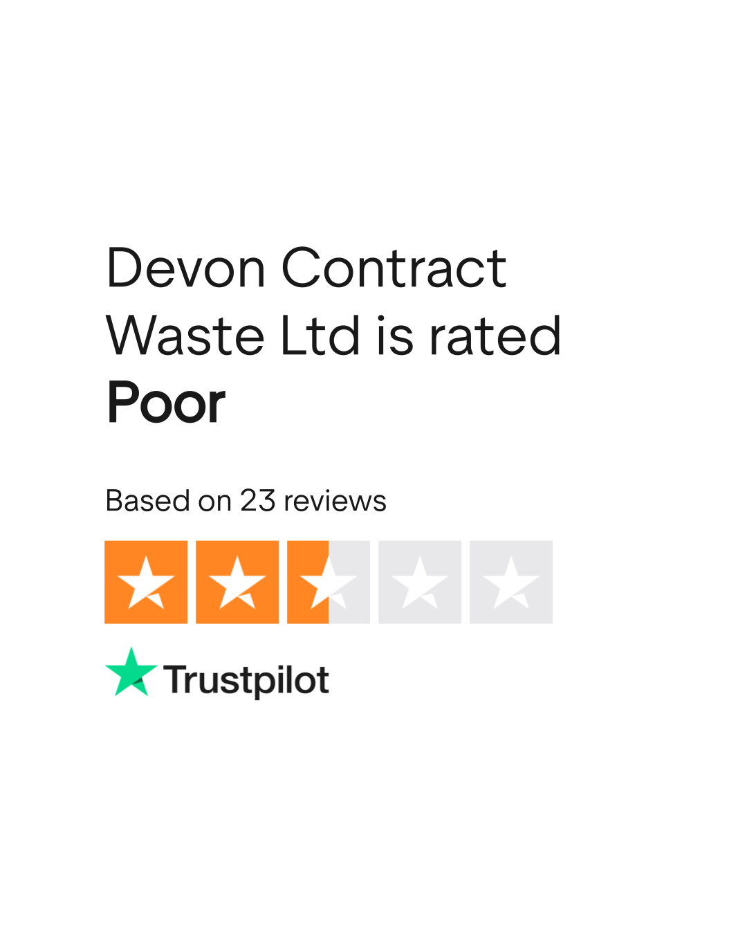 Devon Contract Waste Ltd Reviews | Read Customer Service Reviews of www ...