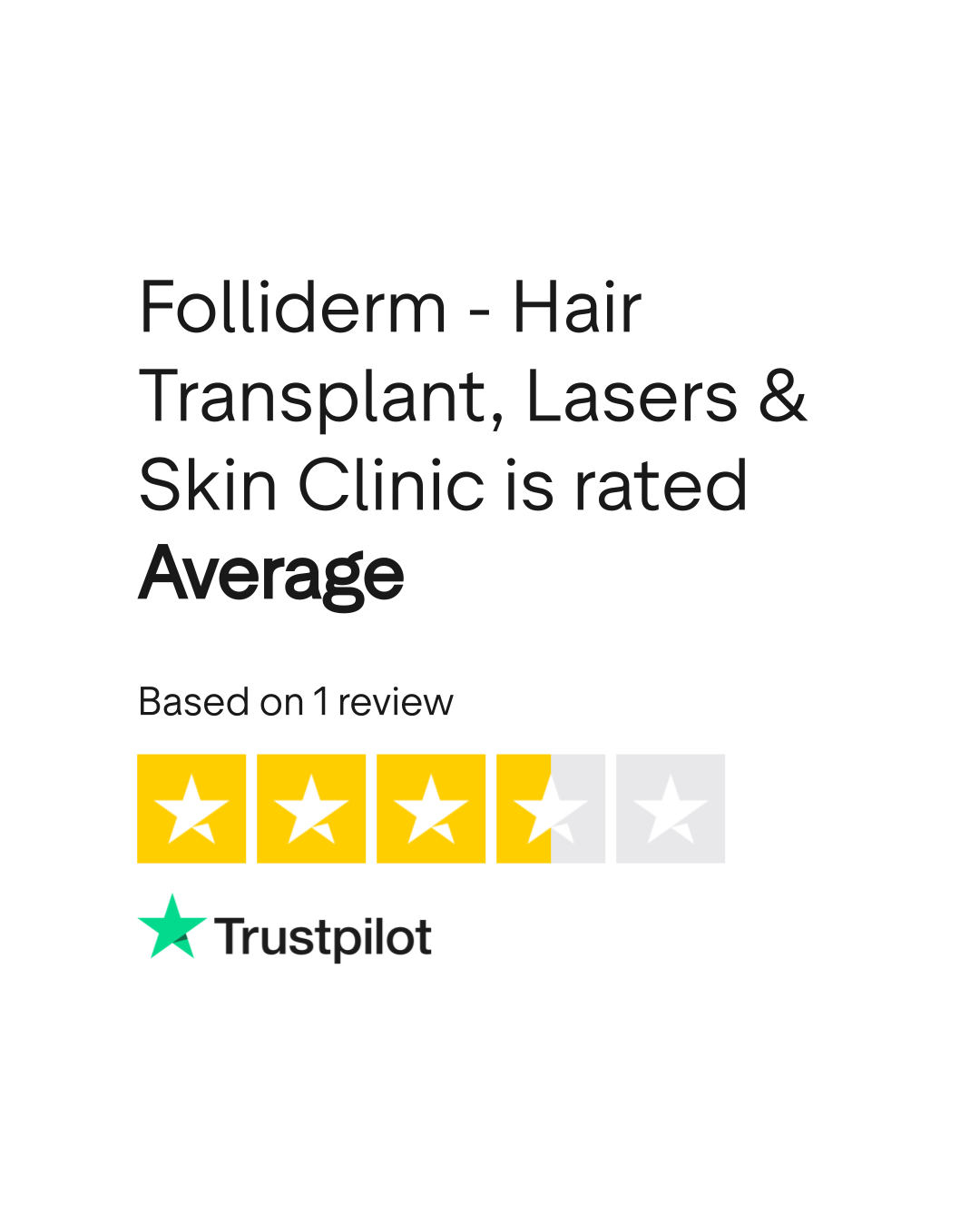 Folliderm - Hair Transplant, Lasers & Skin Clinic Reviews | Read ...