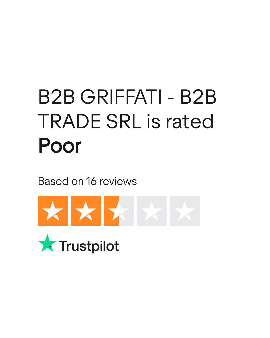 B2B GRIFFATI - B2B TRADE SRL Reviews | Read Customer Service Reviews of ...