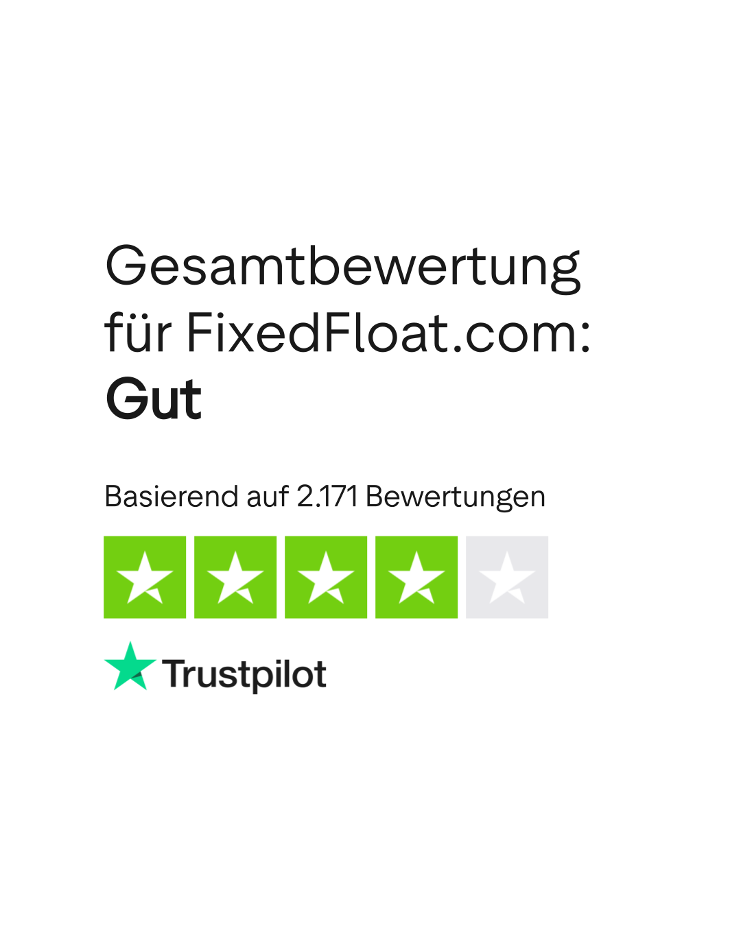 Bewertungen zu FixedFloat.com | Lesen Sie Kundenbewertungen zu ff.io