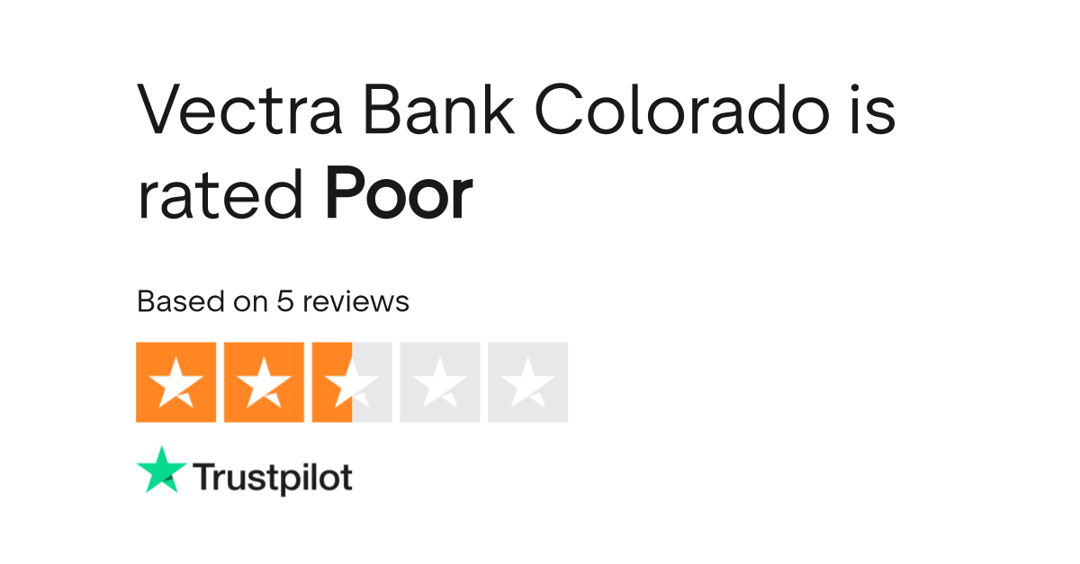 Vectra Bank Colorado Reviews | Read Customer Service Reviews of www ...