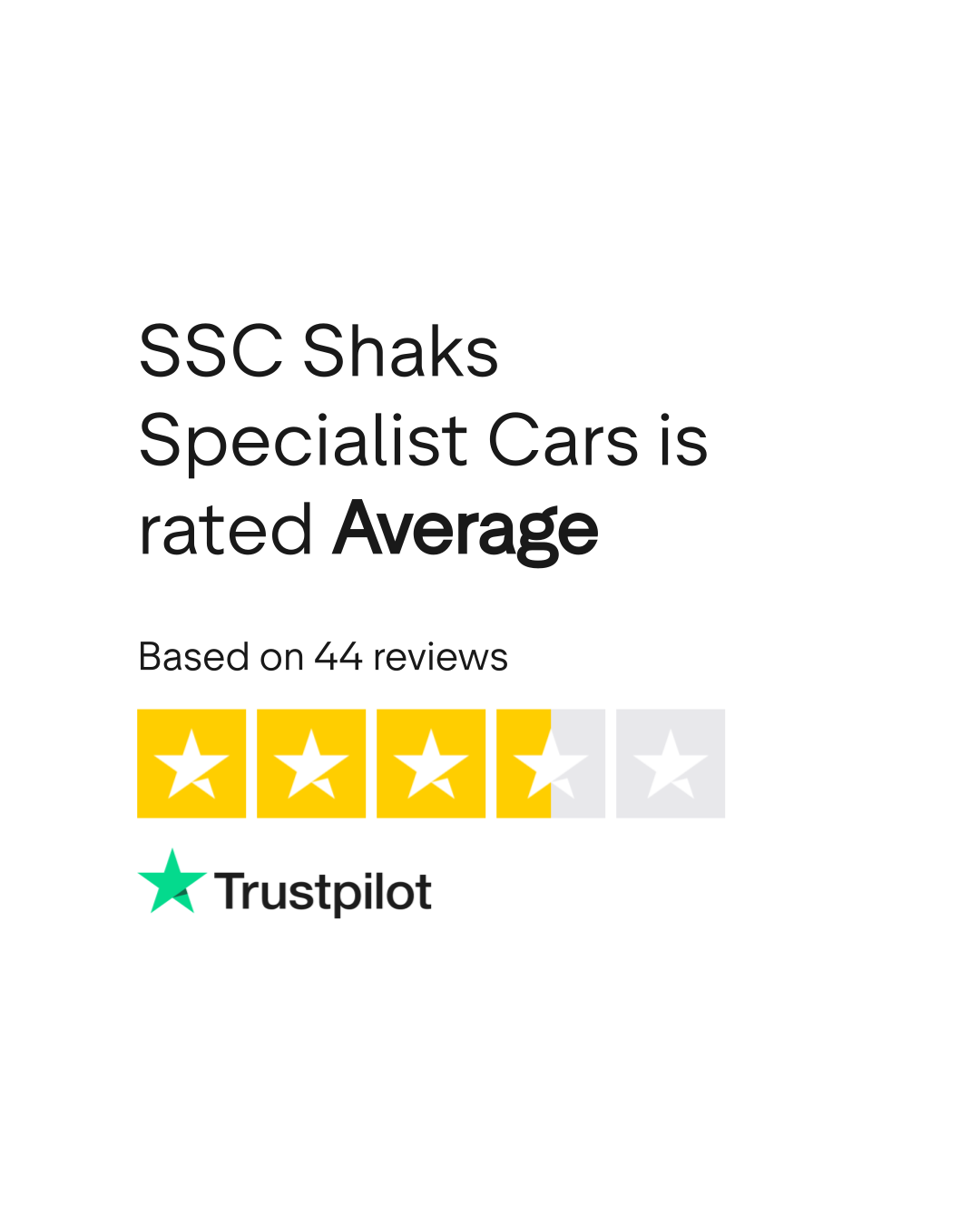SSC Shaks Specialist Cars Reviews | Read Customer Service Reviews of s ...