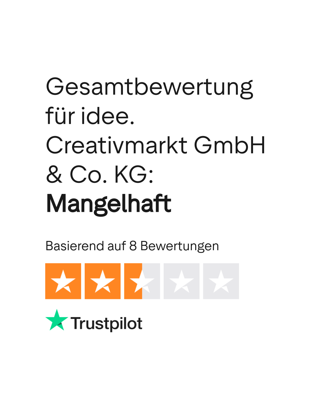 Bewertungen zu idee. Creativmarkt GmbH & Co. KG | Lesen Sie ...