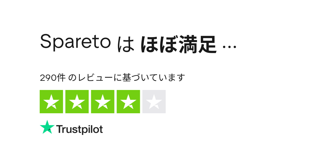 Spareto のレビュー| spareto.com についてカスタマーサービスのレビューをご覧ください