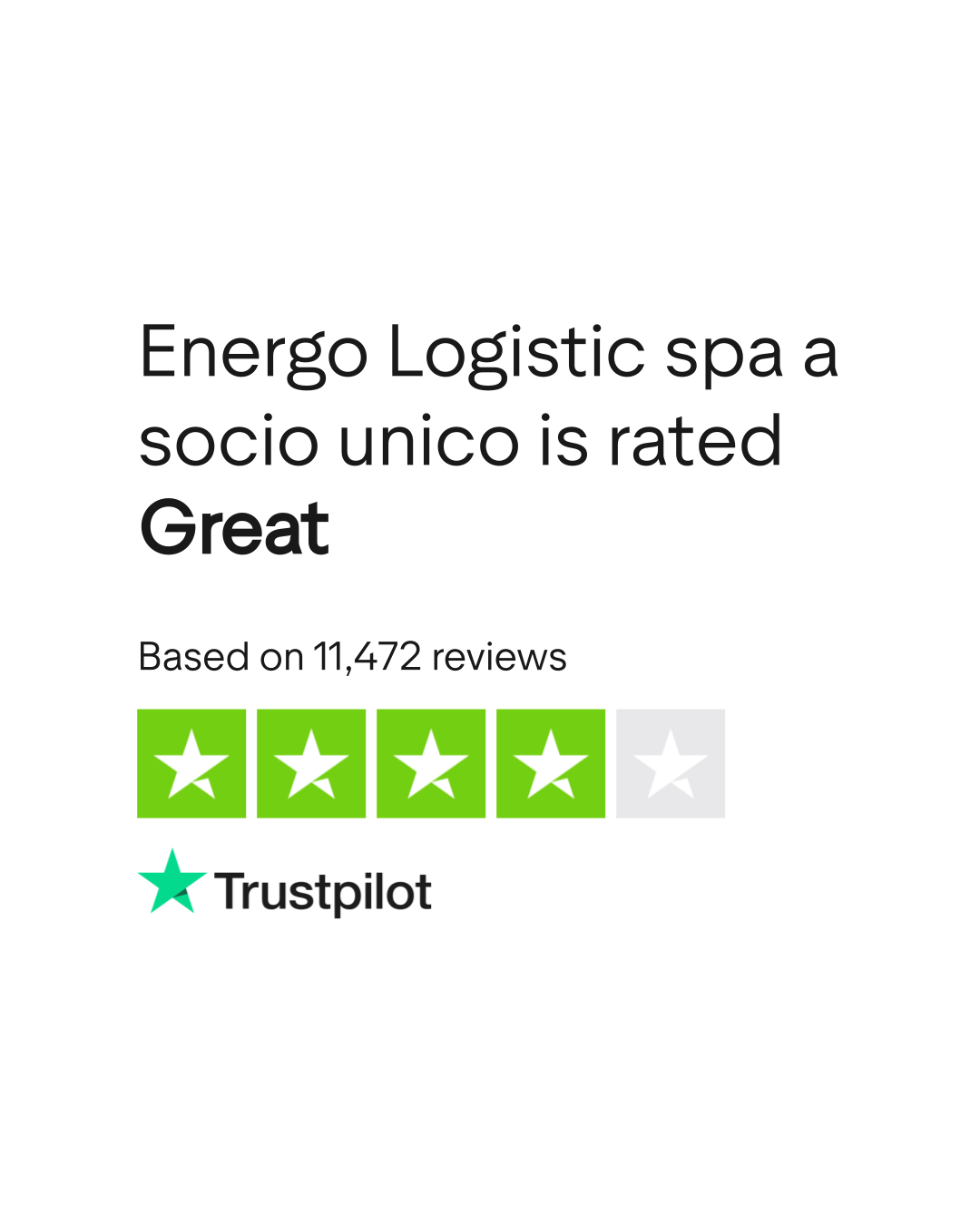 Energo Logistic spa a socio unico Reviews | Read Customer Service ...