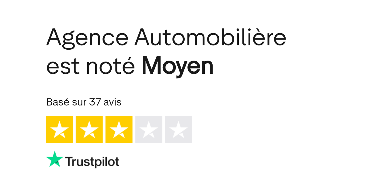 Avis de Agence Automobilière | Lisez les avis marchands de agenceauto.com