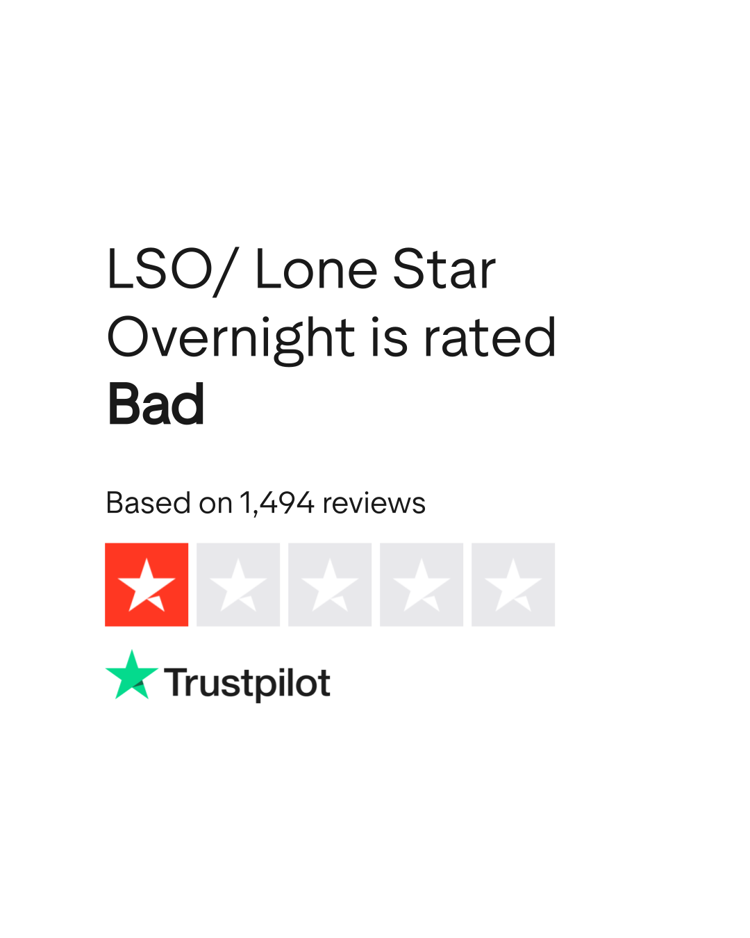LSO/ Lone Star Overnight Reviews | Read Customer Service Reviews of lso.com