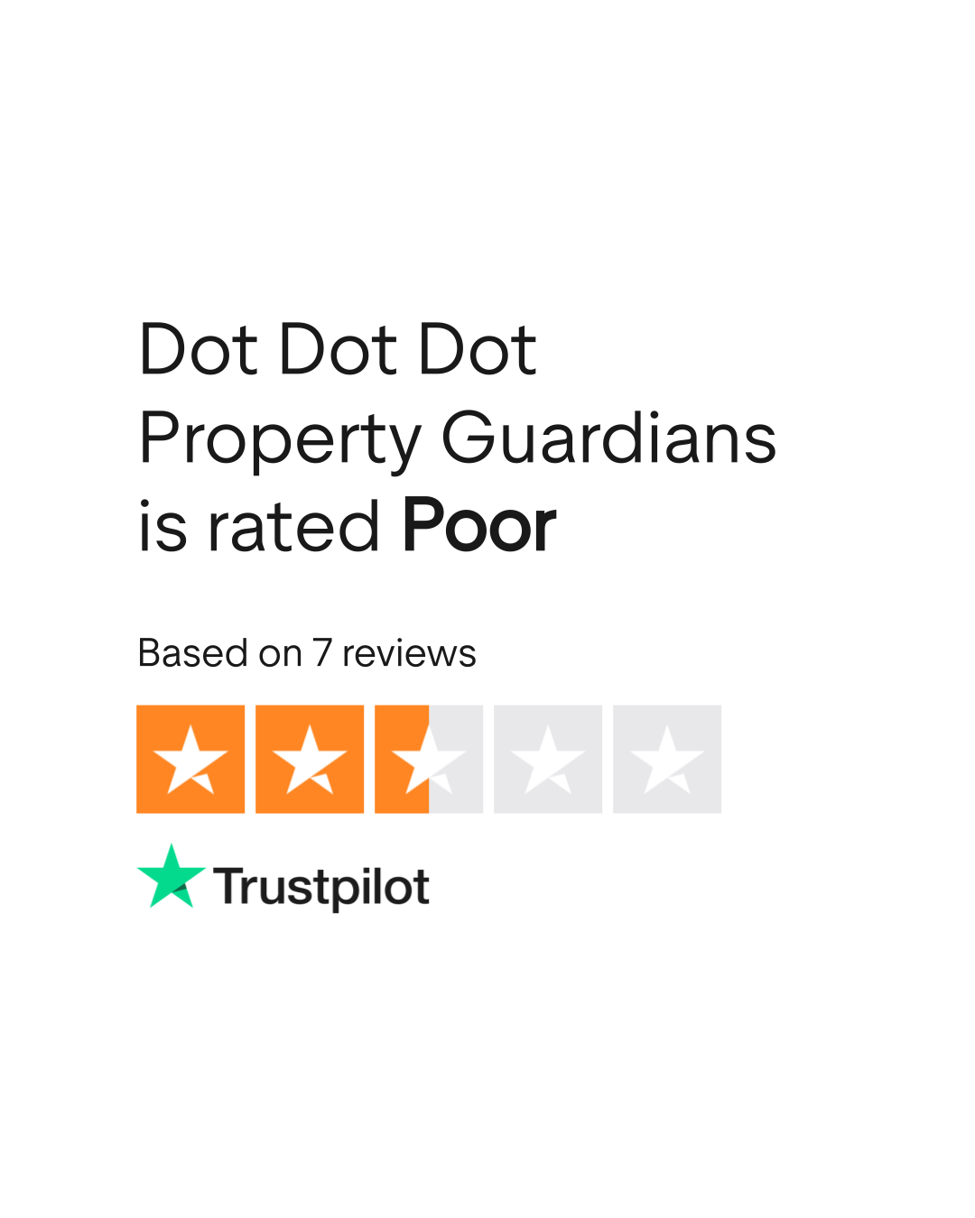 Dot Dot Dot Property Guardians Reviews | Read Customer Service Reviews ...