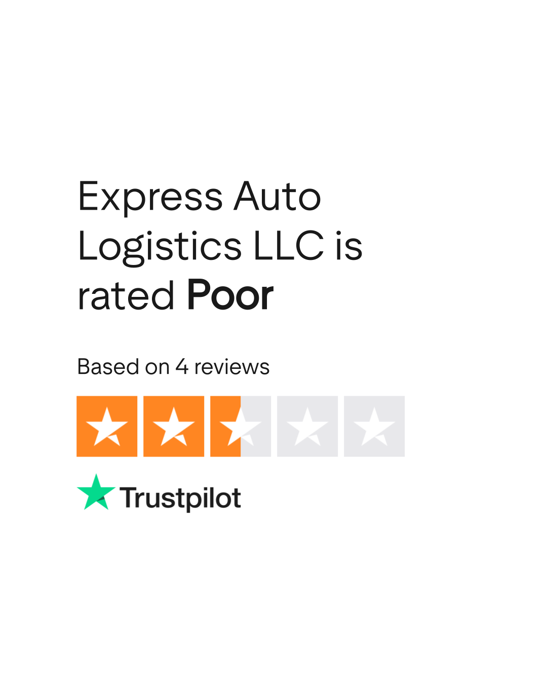 Express Auto Logistics LLC Reviews | Read Customer Service Reviews of ...