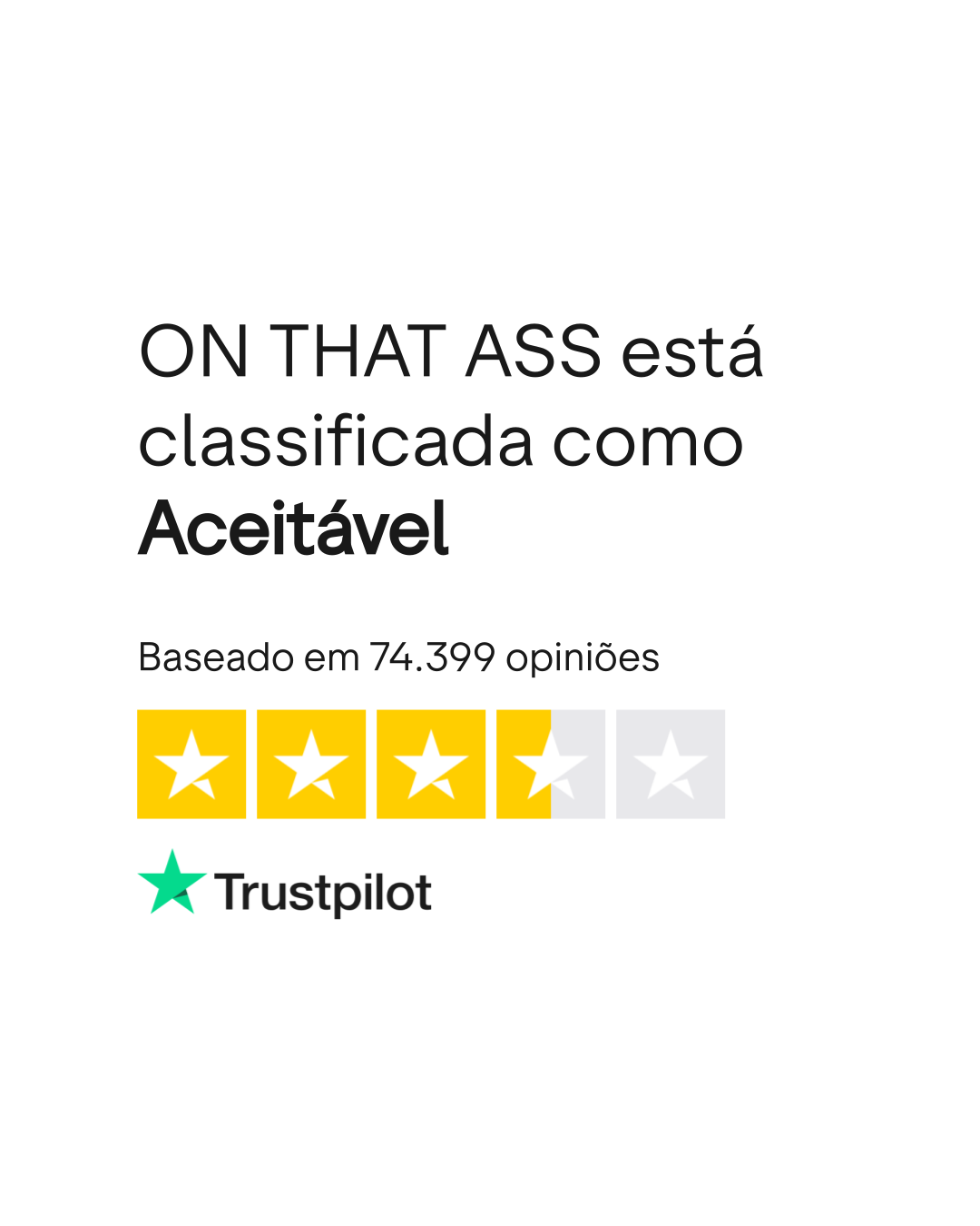 Opiniões sobre ON THAT ASS | Leia opiniões sobre o serviço de onthatass.com