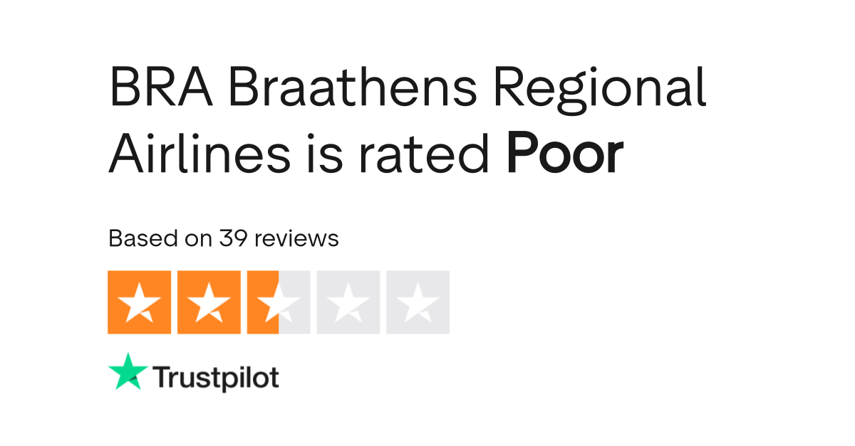 BRA Braathens Regional Airlines Reviews | Read Customer Service Reviews ...