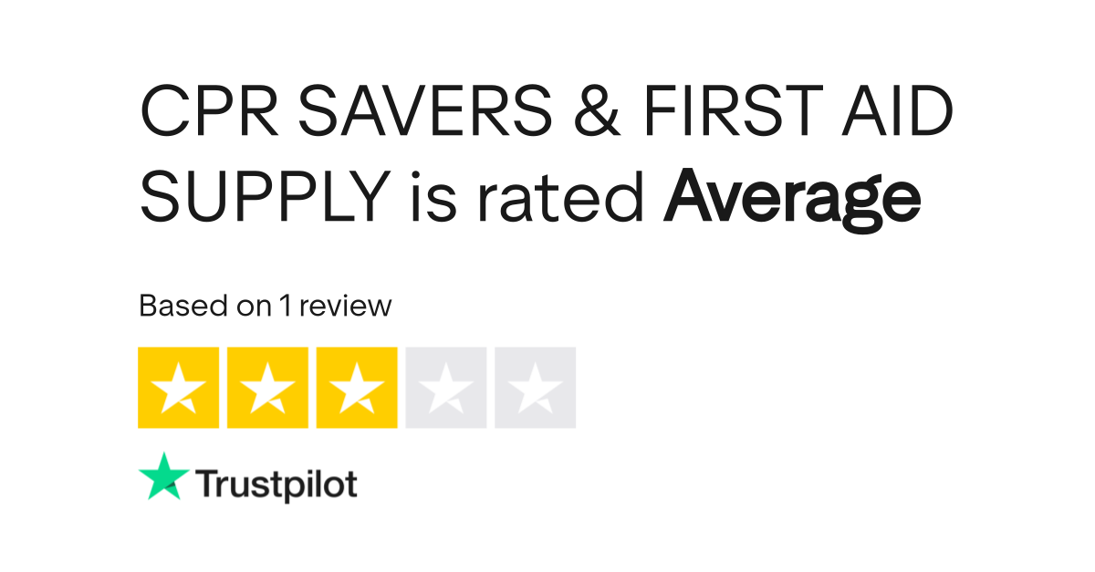CPR SAVERS & FIRST AID SUPPLY Reviews | Read Customer Service Reviews ...