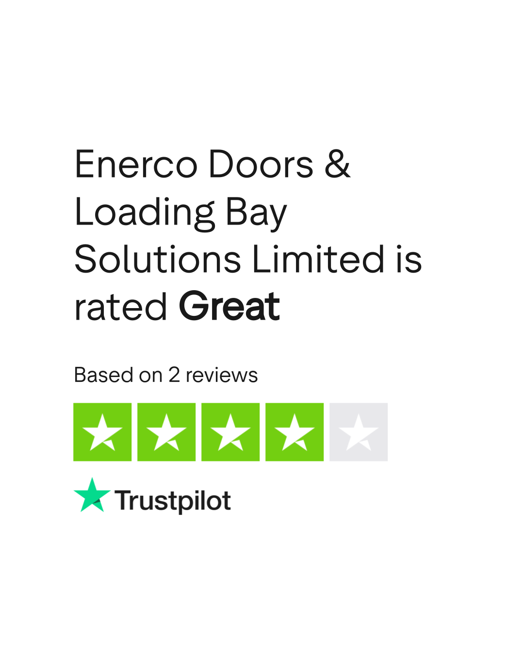 Enerco Doors & Loading Bay Solutions Limited Reviews | Read Customer Service Reviews of enerco.co.uk