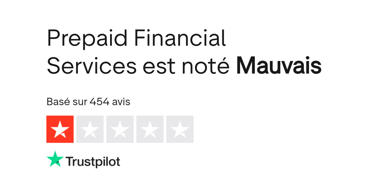 Avis de Prepaid Financial Services | Lisez les avis marchands de ...
