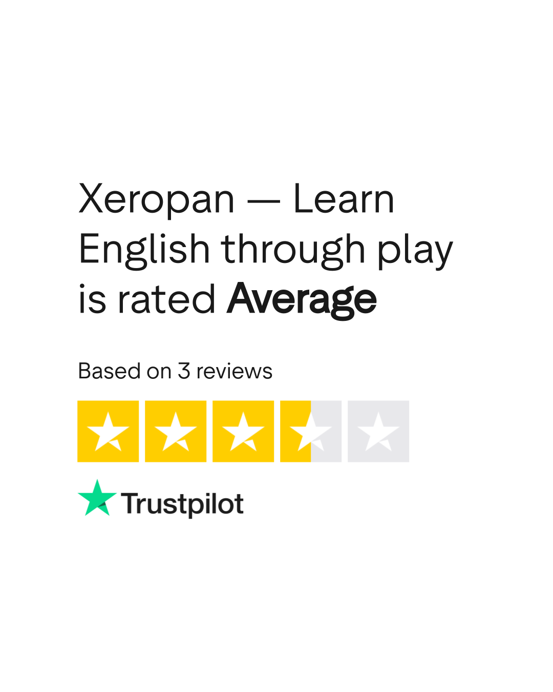 Xeropan — Learn English through play Reviews | Read Customer Service ...