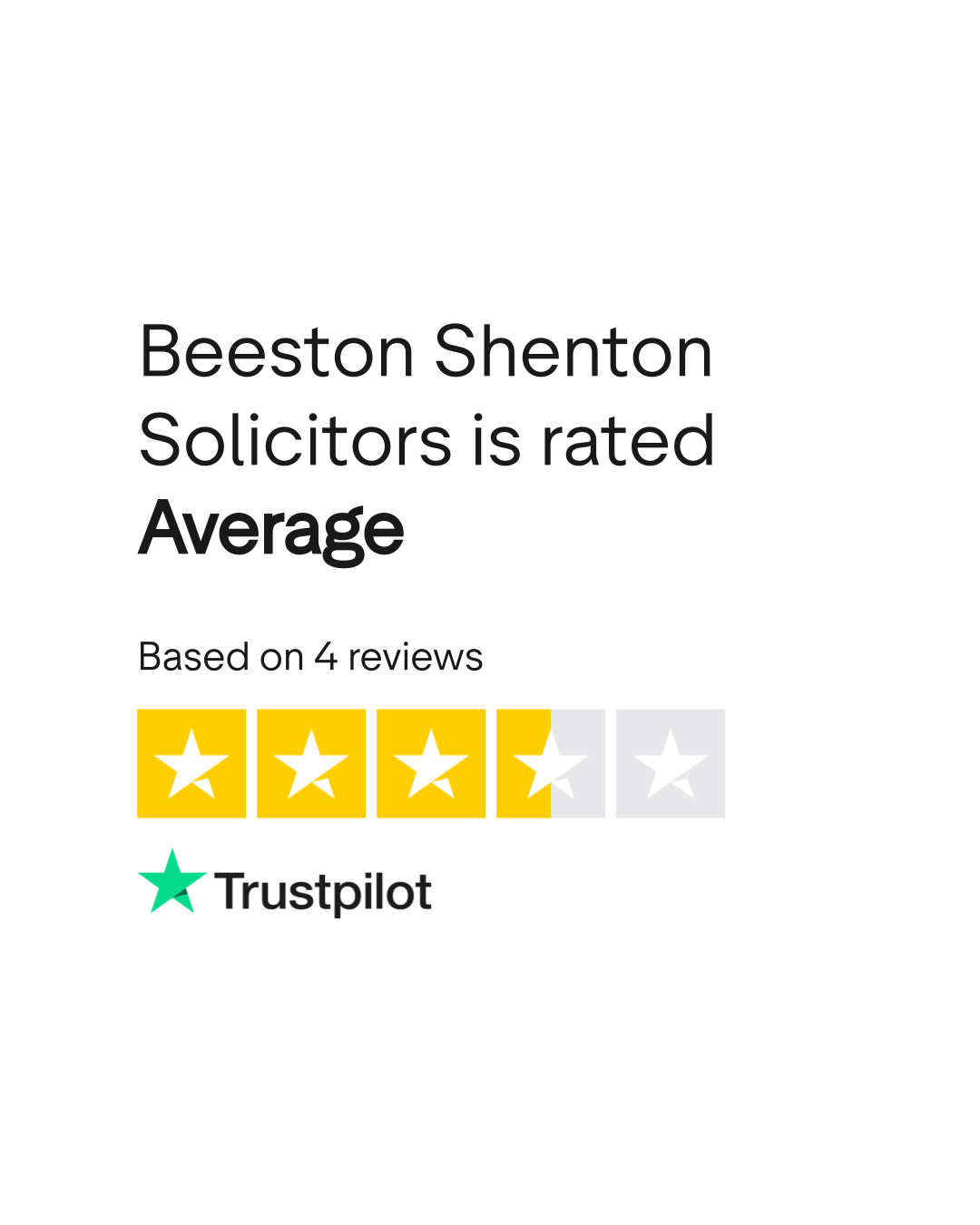 Beeston Shenton Solicitors Reviews | Read Customer Service Reviews of ...