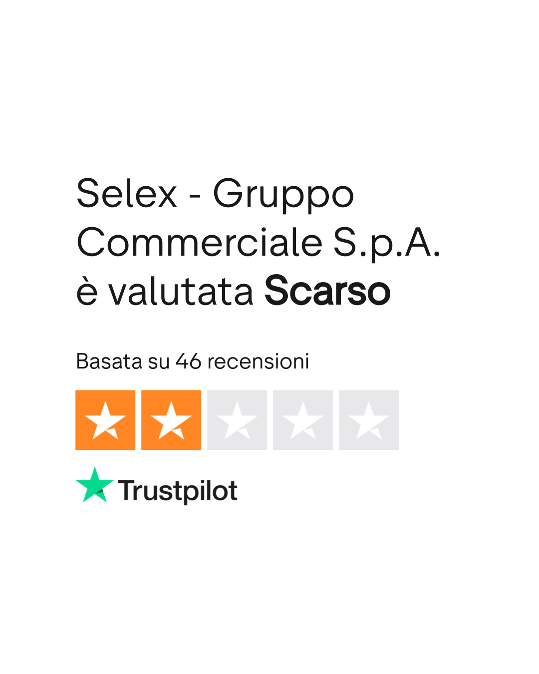 Selex - Gruppo Commerciale S.p.A. | Leggi le recensioni dei servizi di ...