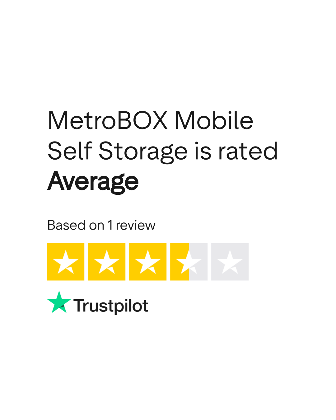 MetroBOX Mobile Self Storage Reviews | Read Customer Service Reviews of ...