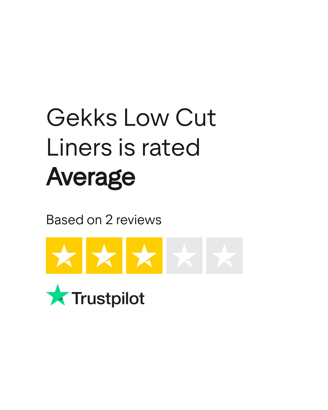 Gekks Low Cut Liners Reviews | Read Customer Service Reviews of mygekks.com
