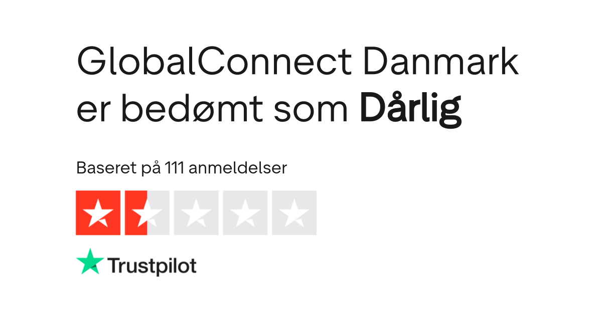 Anmeldelser af GlobalConnect Danmark | Læs kundernes anmeldelser af www ...