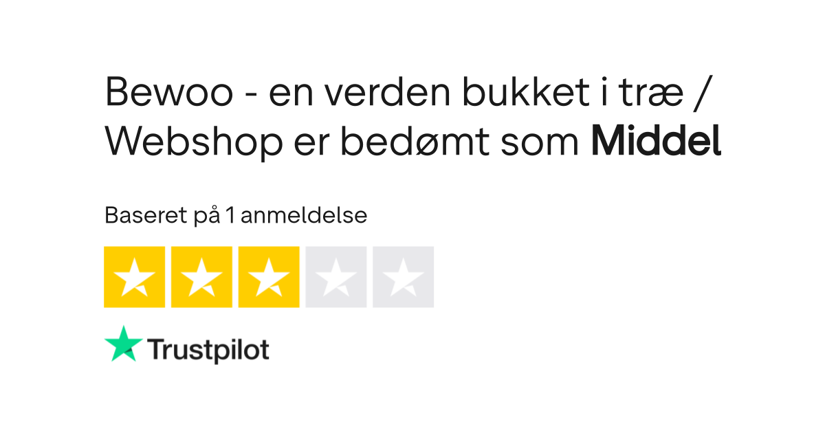 Anmeldelser af Bewoo - en verden bukket i træ / Webshop | Læs kundernes ...