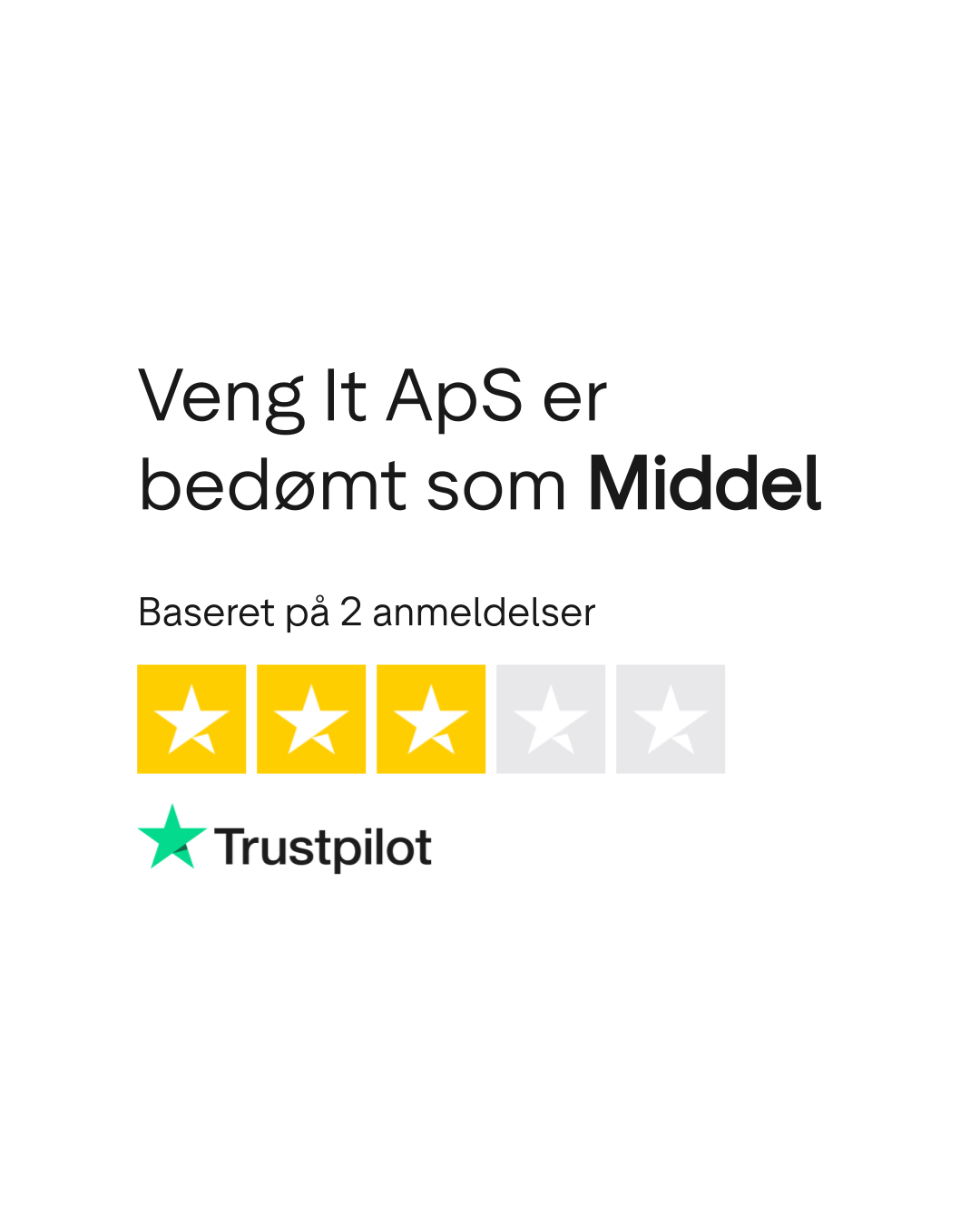 Anmeldelser af Veng It ApS | Læs kundernes anmeldelser af veng.dk