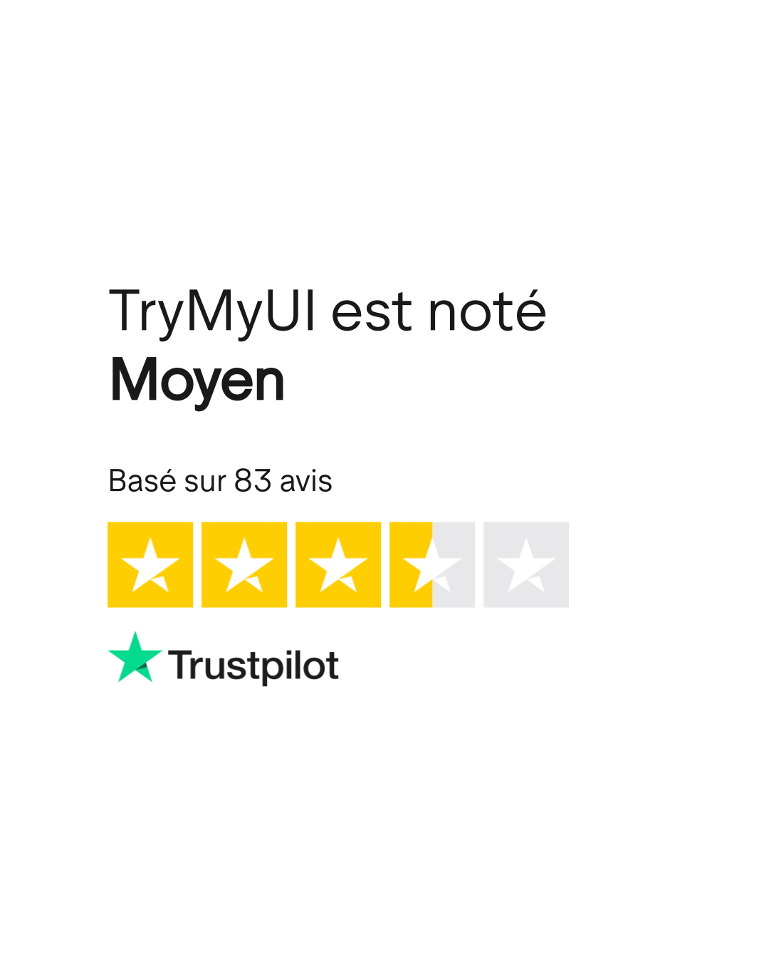 Avis de TryMyUI | Lisez les avis marchands de www.trymyui.com
