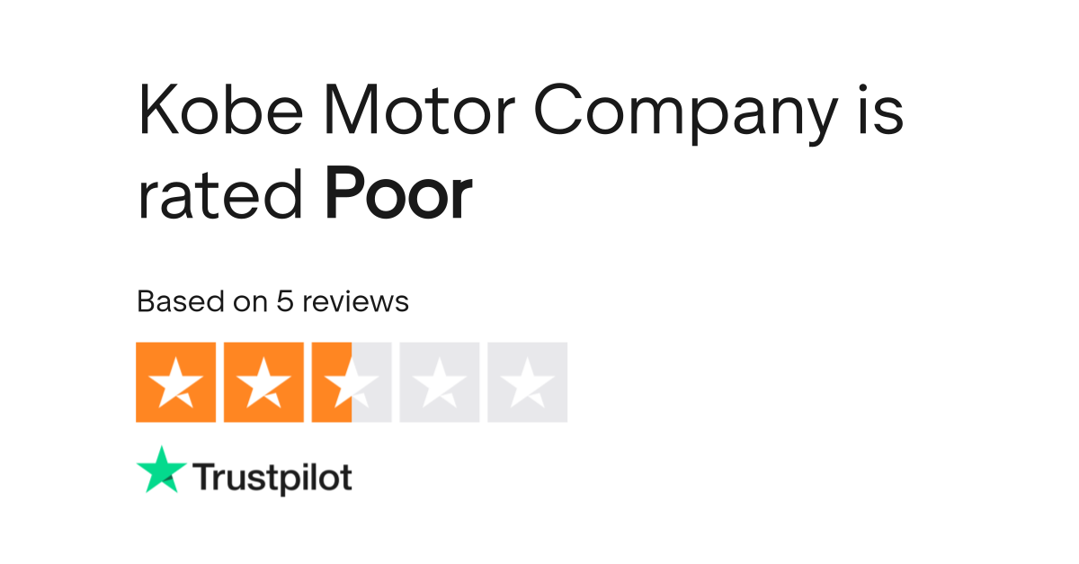 Kobe Motor Company Reviews | Read Customer Service Reviews of kobemotor.com