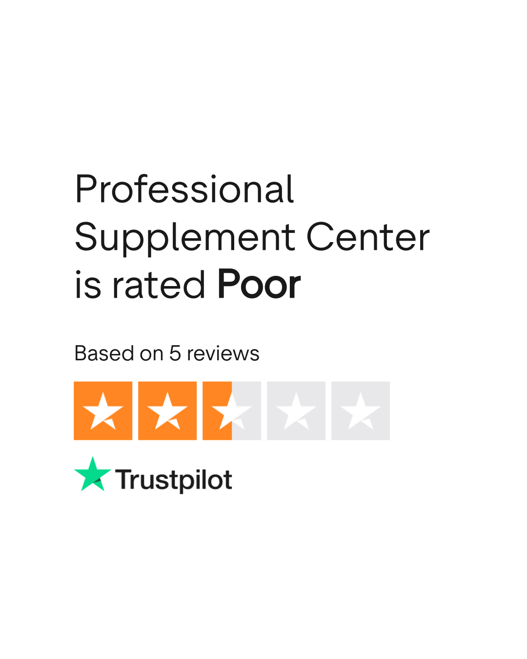 Professional Supplement Center Reviews | Read Customer Service Reviews ...