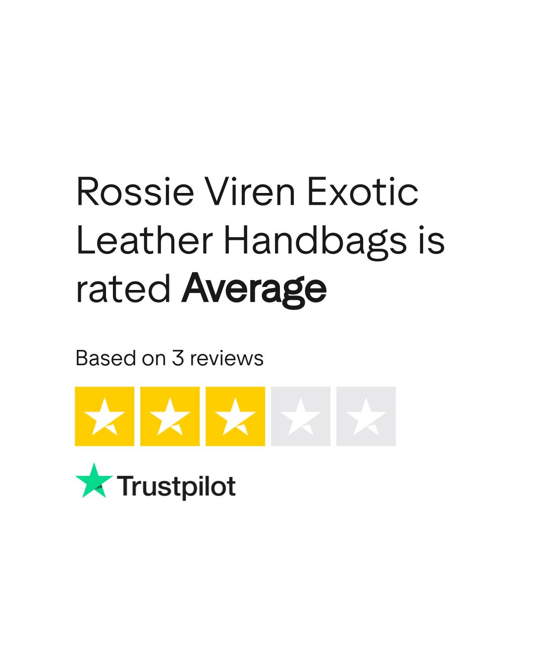 Rossie Viren Exotic Leather Handbags Reviews | Read Customer Service ...
