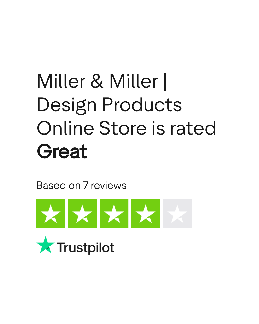 Miller & Miller | Design Products Online Store Reviews | Read Customer ...