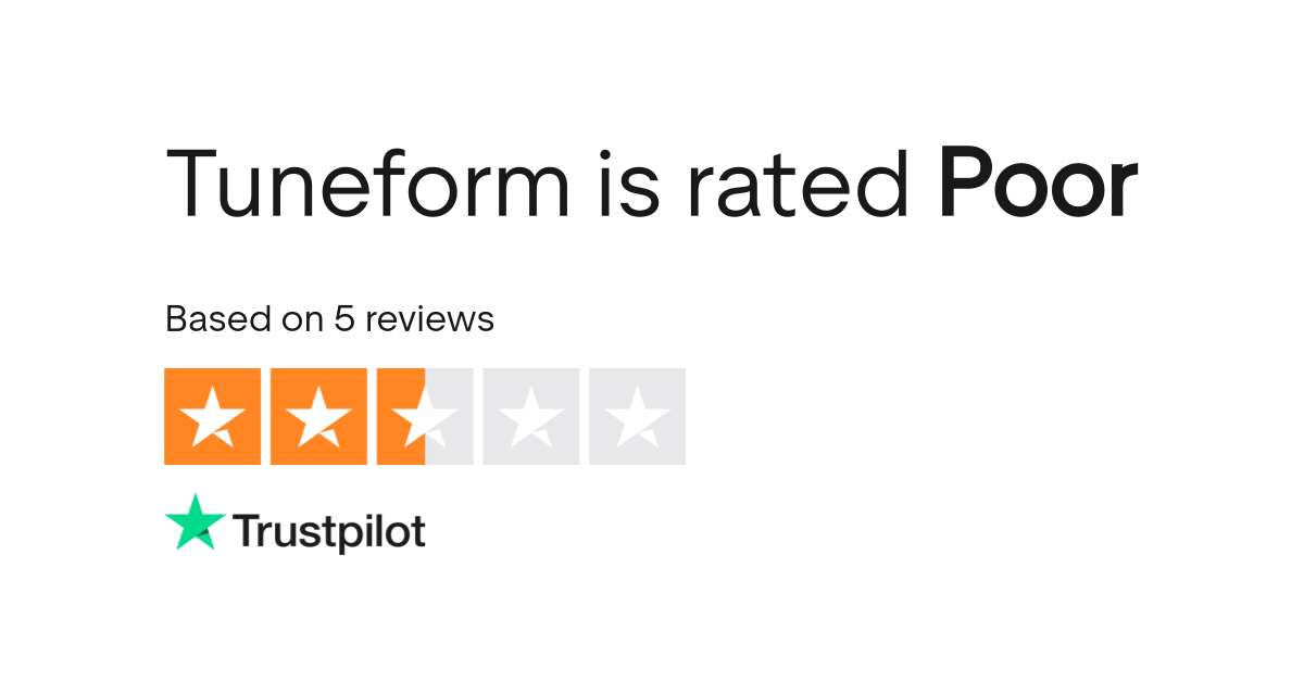 Tuneform Reviews | Read Customer Service Reviews of tuneform.com
