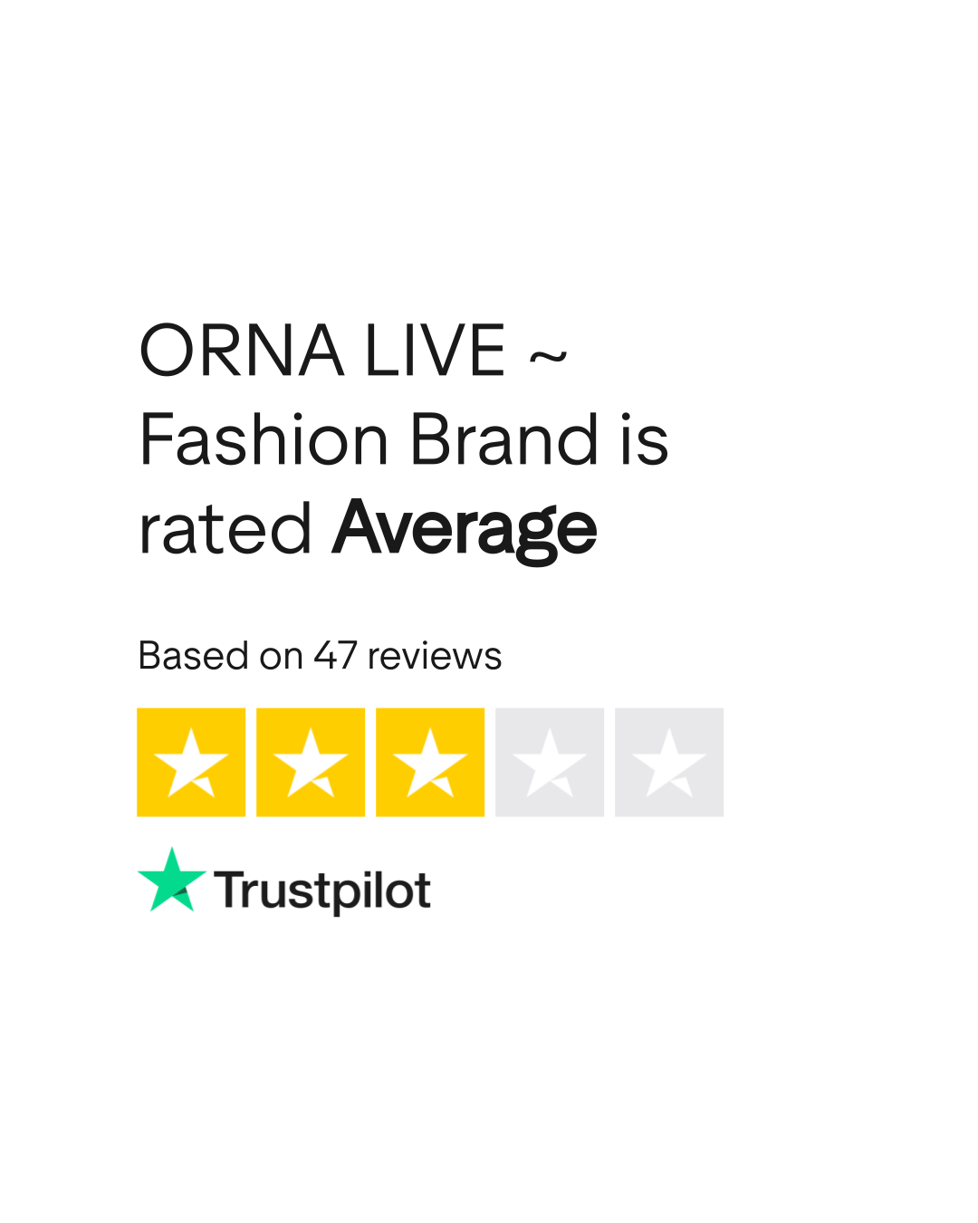 ORNA LIVE ~ Fashion Brand Reviews | Read Customer Service Reviews of ...