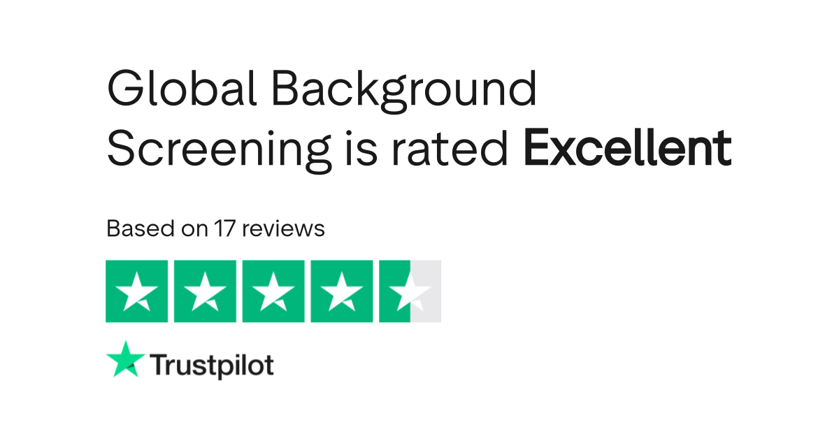 Global Background Screening Reviews | Read Customer Service Reviews of ...