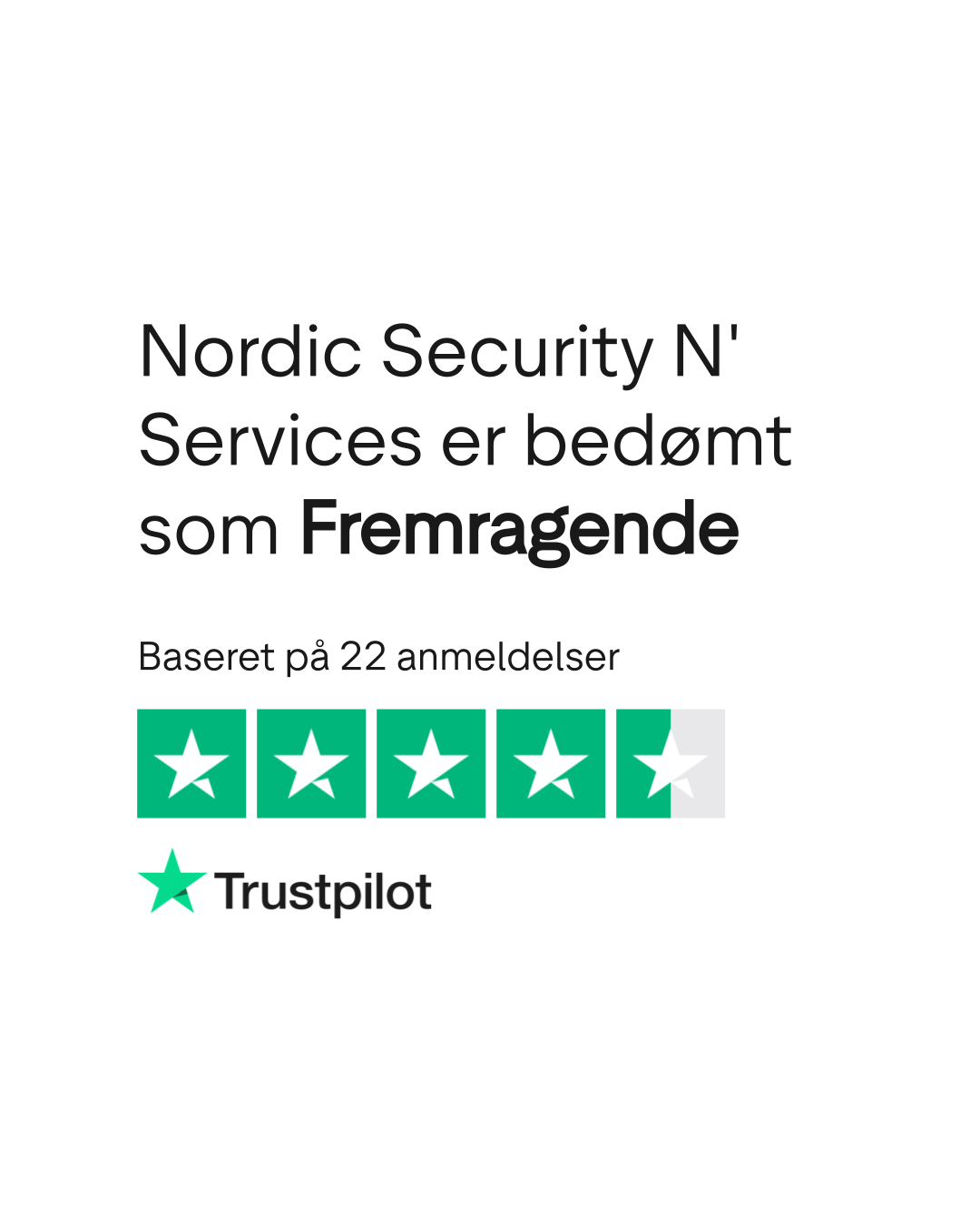 Anmeldelser af Nordic Security N' Services | Læs kundernes anmeldelser ...