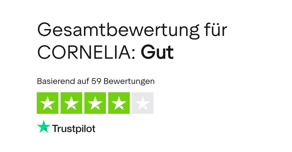 Bewertungen zu CORNELIA | Lesen Sie Kundenbewertungen zu cornelia.ch