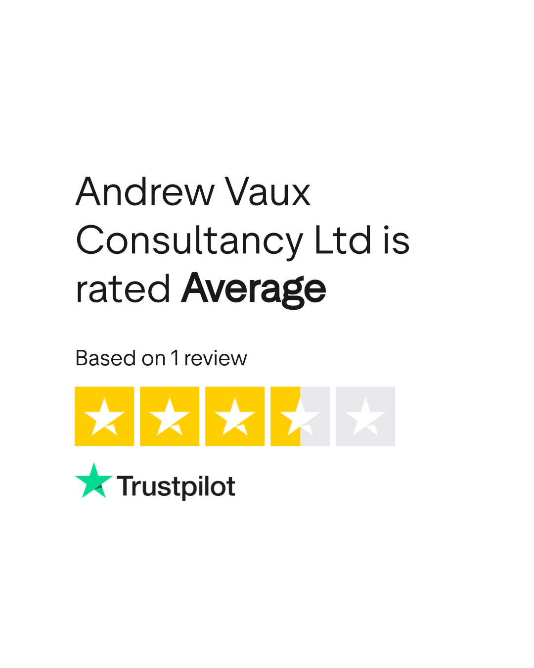 Andrew Vaux Consultancy Ltd Reviews | Read Customer Service Reviews of ...