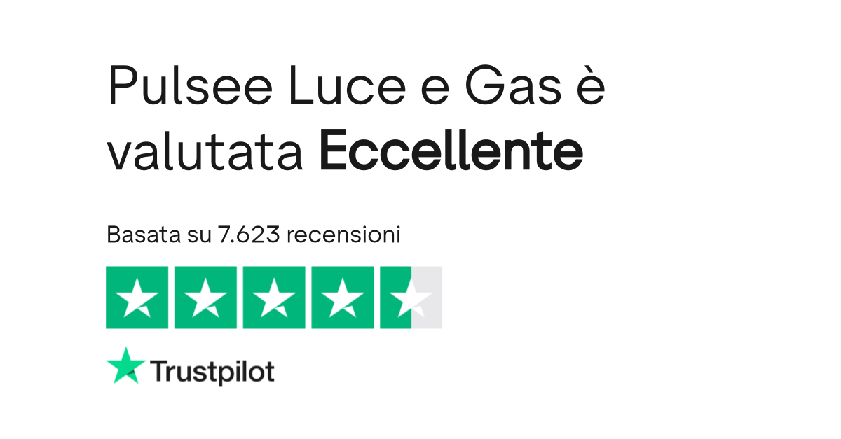 Pulsee - Luce e Gas | Leggi le recensioni dei servizi di pulsee.it
