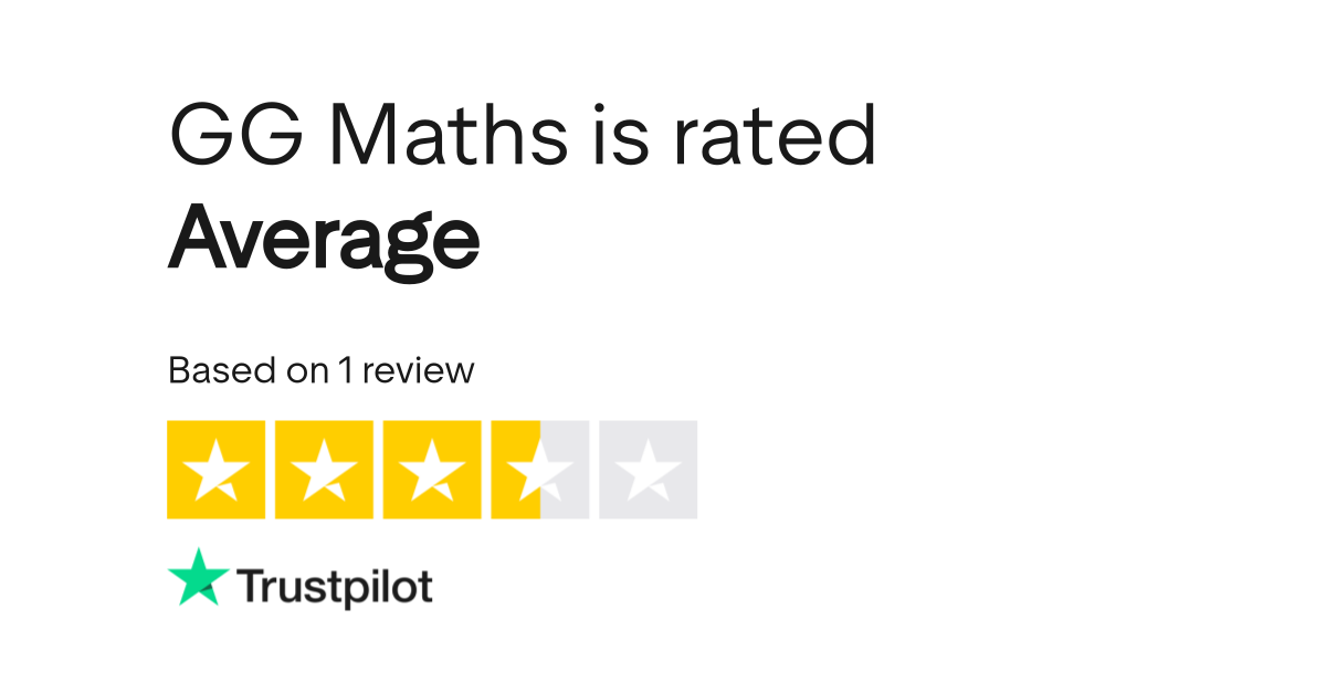 GG Maths Reviews | Read Customer Service Reviews of ggmaths.co.uk